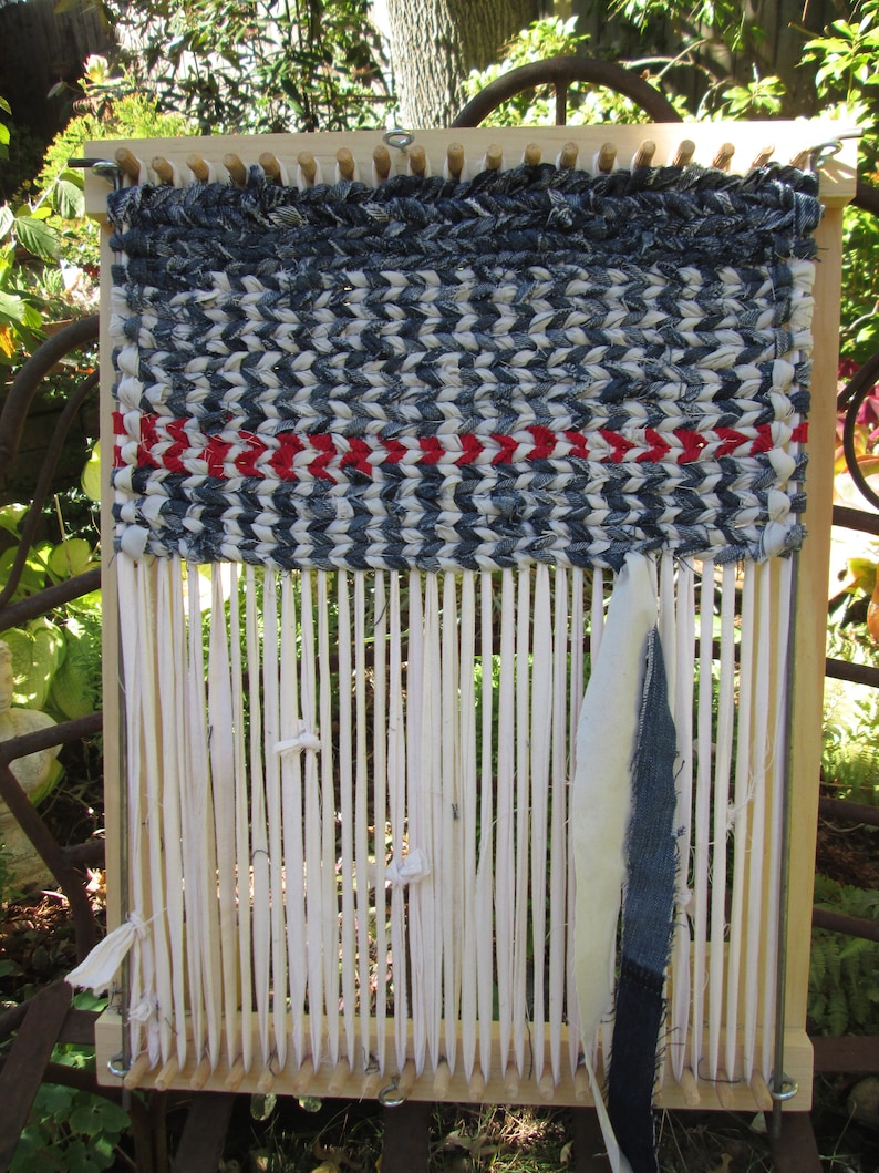 Handmade Adjustable Twining Loom Rag Rug Placemats Trivet Eco - Etsy