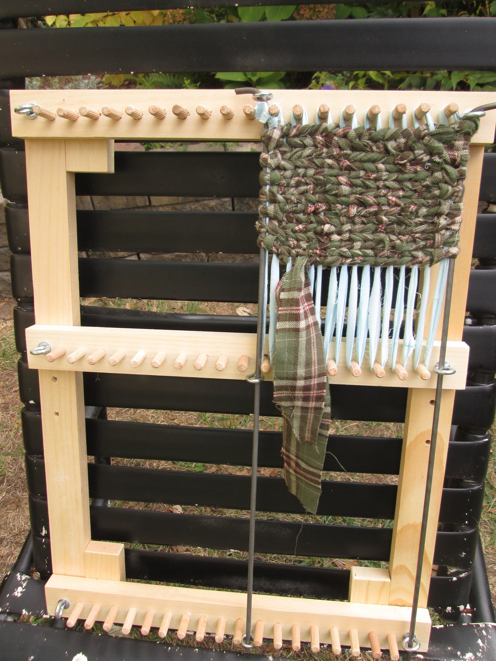 Handmade Adjustable Twining Loom Rag Rug Placemats Trivet Eco - Etsy