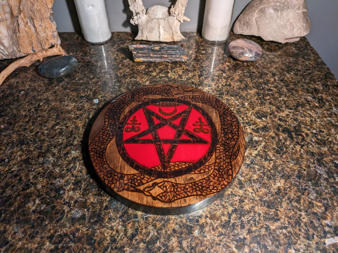 Ouroboros Ritual Altar Bass Wood - Etsy