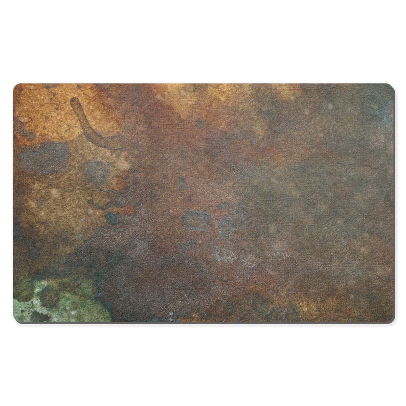 Desk Mats, Brown Leather Looking Desk Pad, Computer Desk Mat, Geometric ...