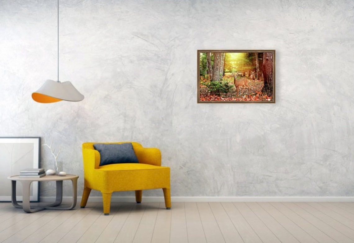 Buck at Sunset Wall Art Whitetail Deer Autumn Wall Decor | Etsy