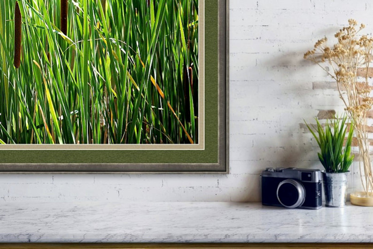 Cattail Wall Art Photo, Marshland Print, Wetlands Photography, Meadow ...
