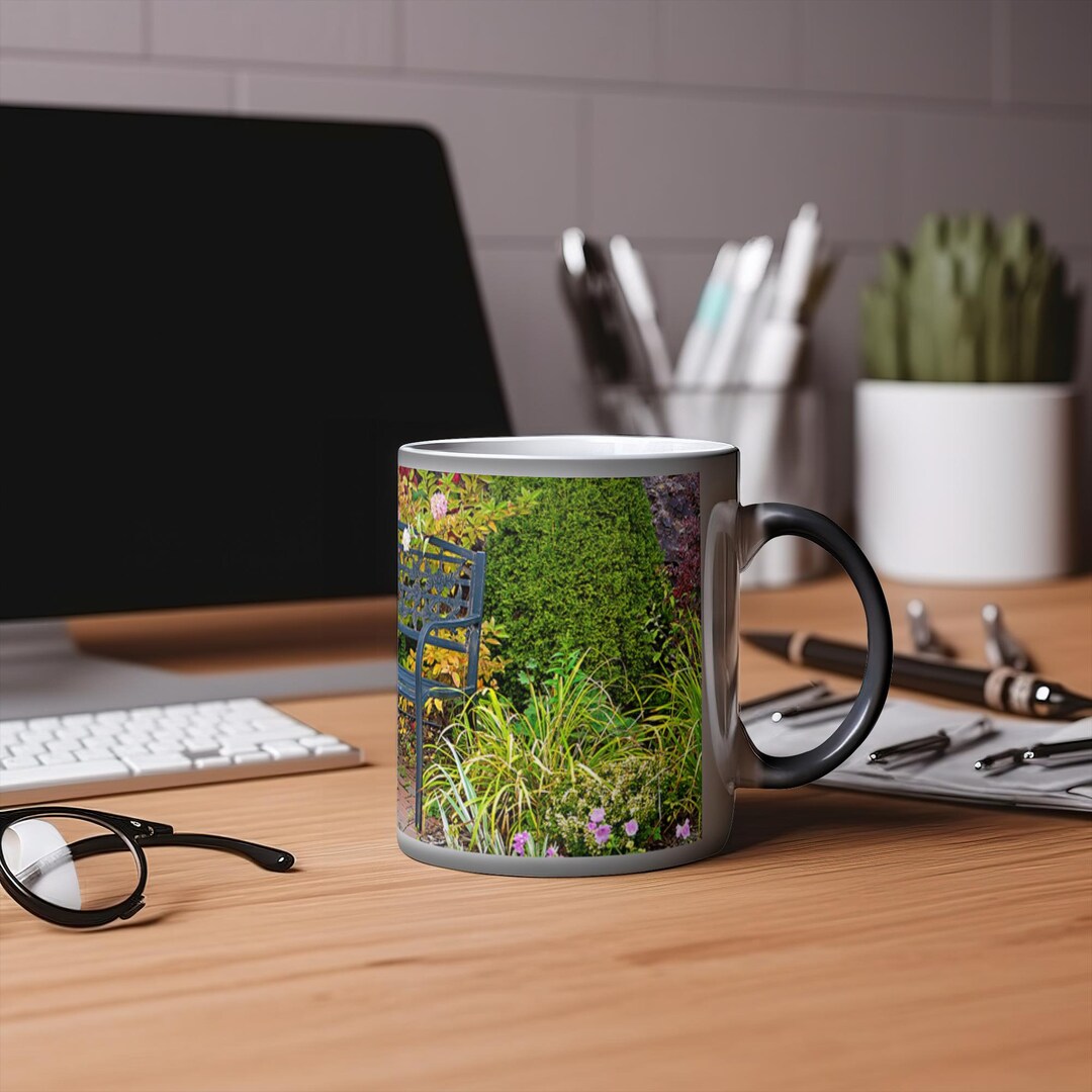 Magic Mugs, Ispheming Michigan Park Bench Mug, Upper Peninsula Mug, 11 ...