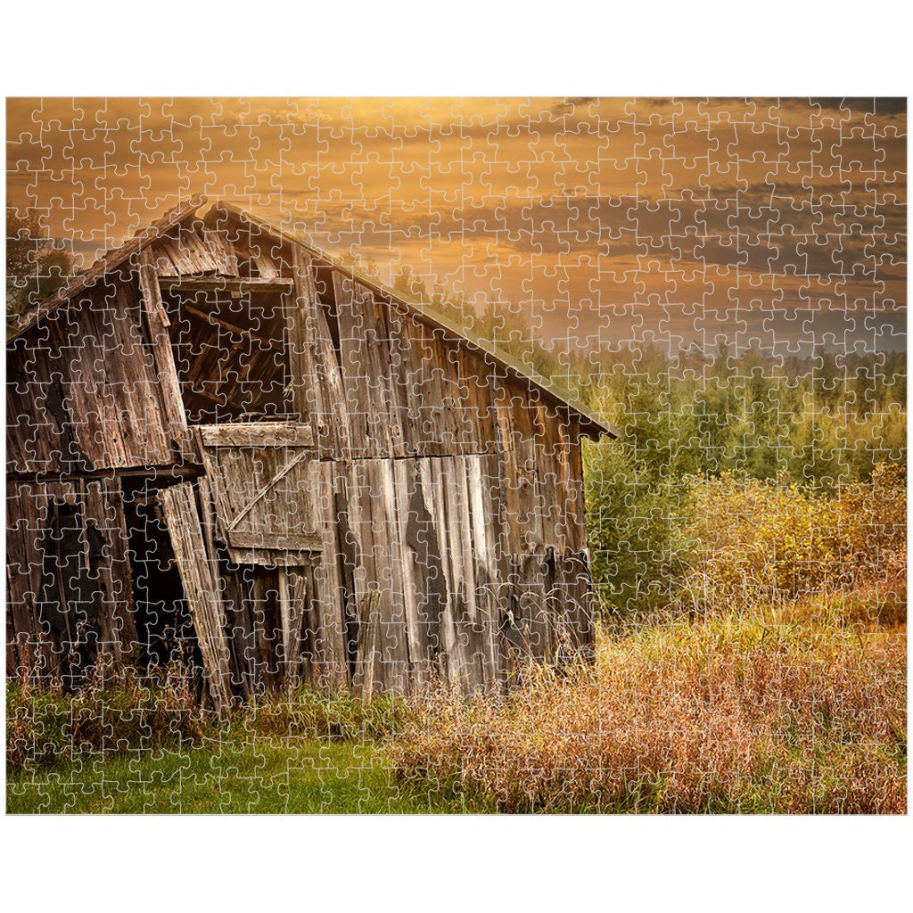 Old Rustic Barn Premium Jigsaw Puzzle, Country Living Puzzles, Upper ...
