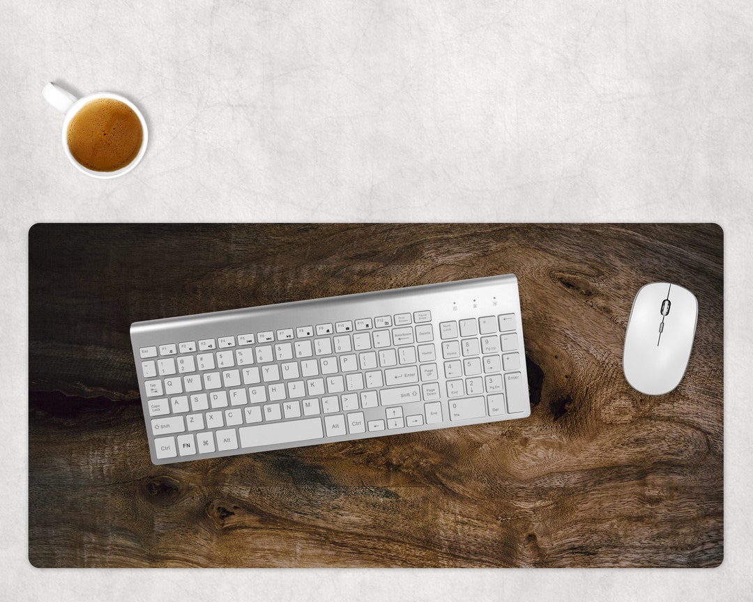 Dark Wood Texture Desk Mats, Man Cave Desk Mat, Wood Lover Desk Mat ...
