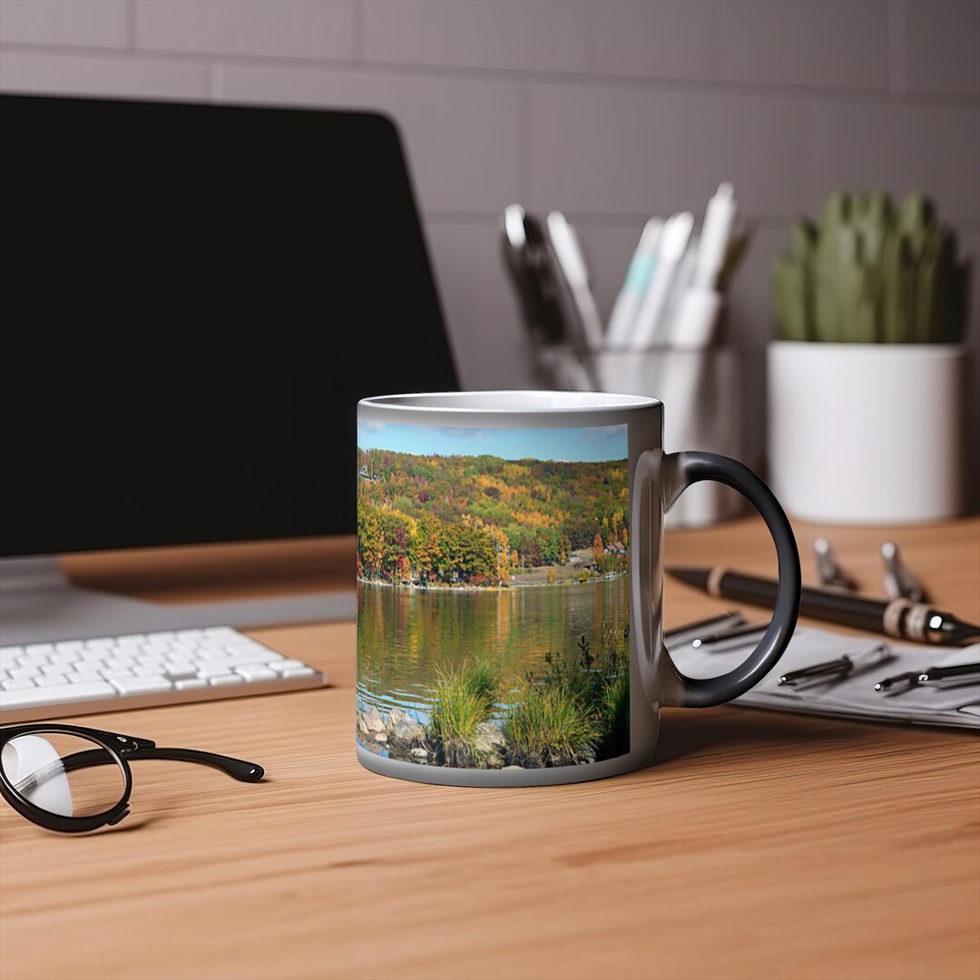 Magic Mugs, Lake Antoine Fall Mug, Iron Mountain Michigan Mug, Upper ...