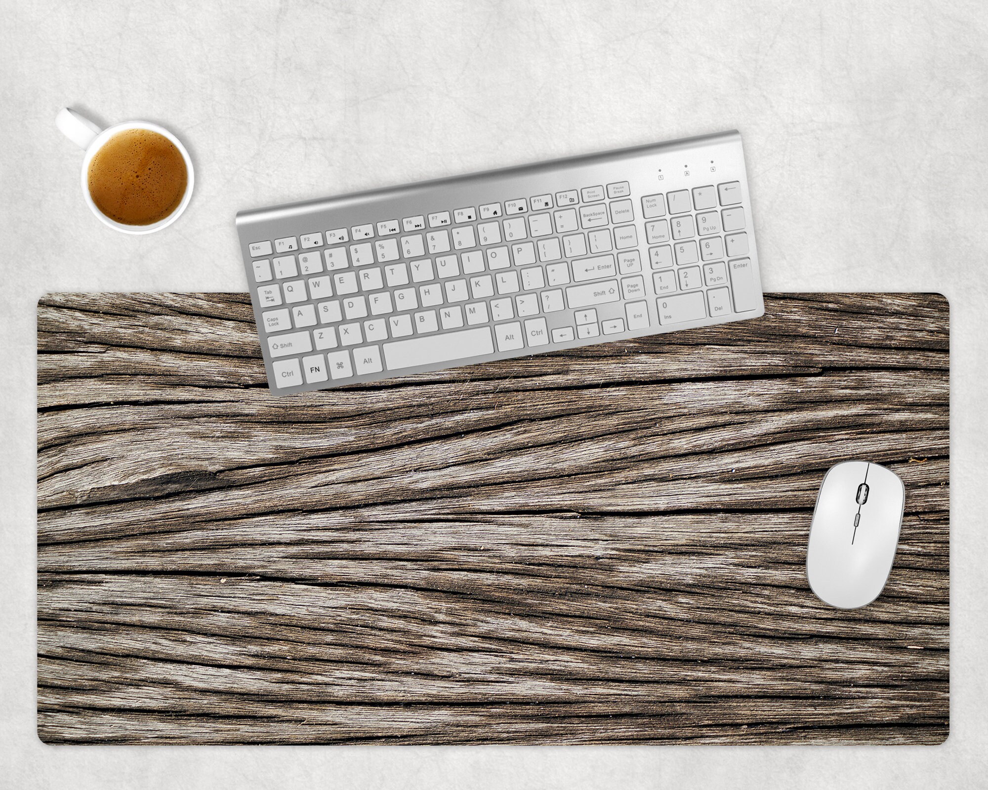Wood Grain Desk Mats, Rustic Office Computer Mat, Wooden Textured ...