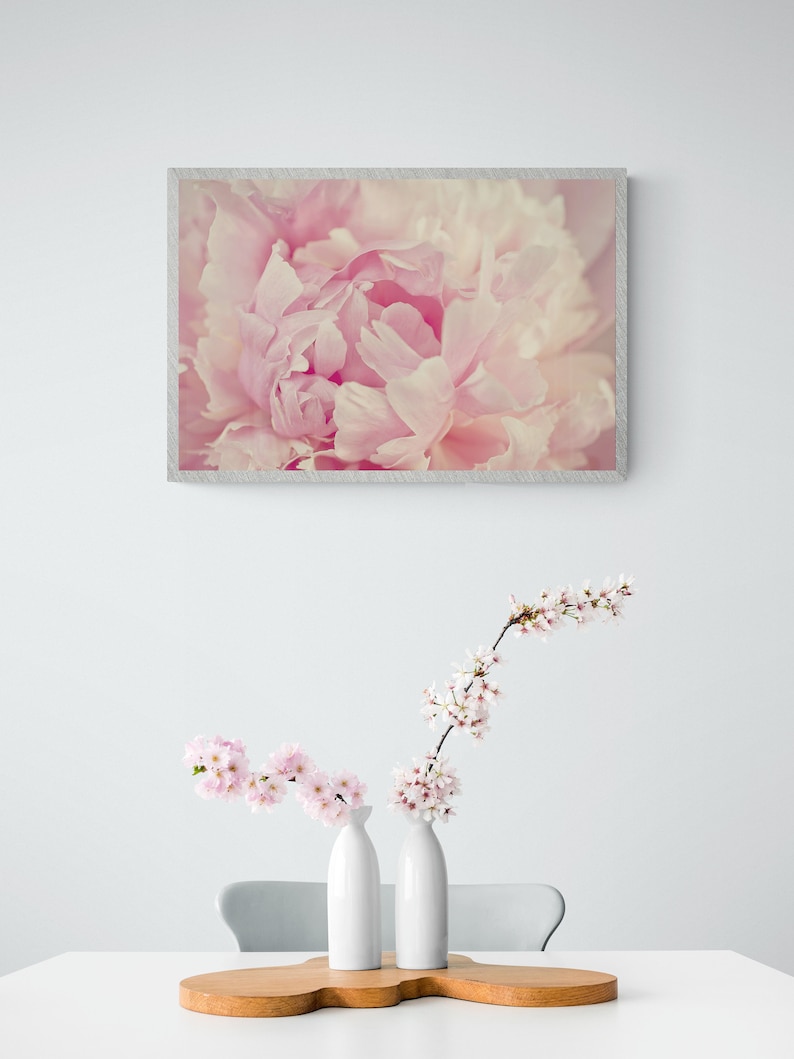 Pink Peony Art Print Spring Home Decor Peony Print Peony - Etsy