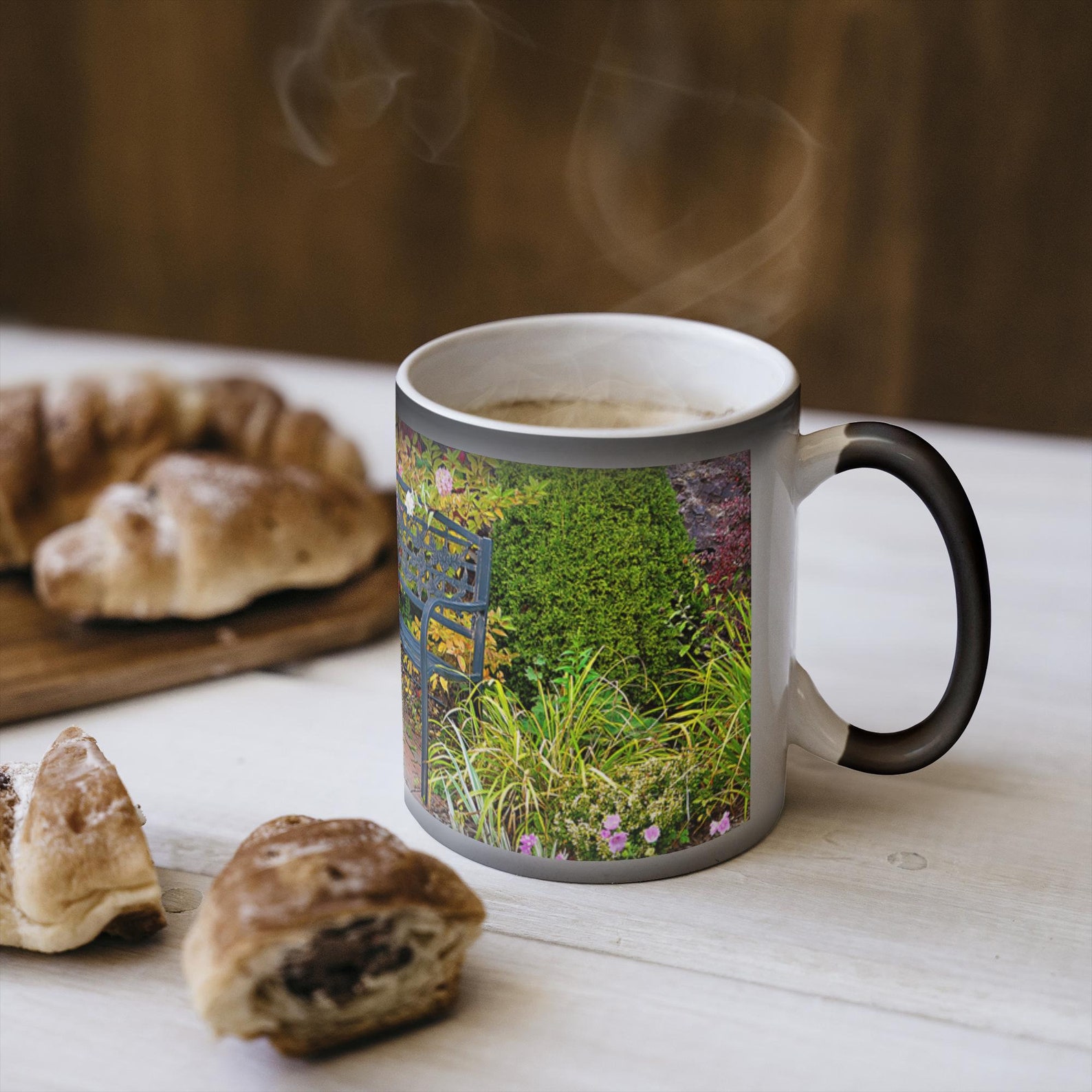 Magic Mugs, Ispheming Michigan Park Bench Mug, Upper Peninsula Mug, 11 ...