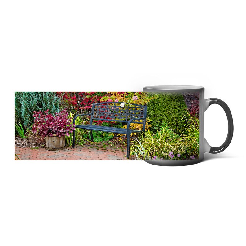 Magic Mugs, Ispheming Michigan Park Bench Mug, Upper Peninsula Mug, 11 ...