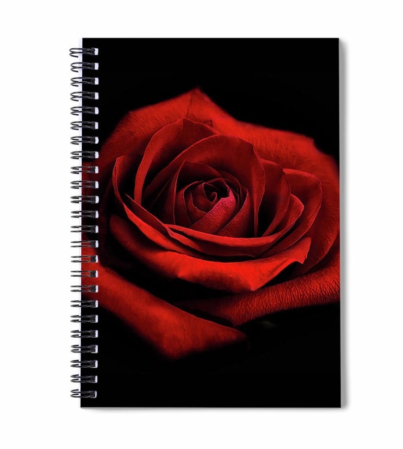 Red Rose Notebook Spiral Floral Lined Diary Pregnancy - Etsy Australia