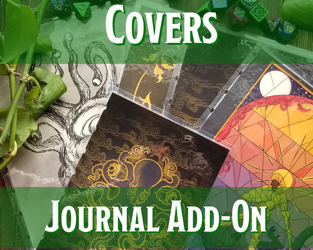 D&D Journal Cover Add-on| Handmade Custom Discbound Campaign Notes and ...