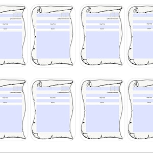 Magic Item Cards | Printable Fillable PDF| Dungeons and Dragons 5e ...