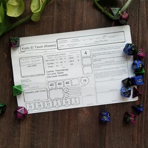 D&D Familiar Animal Companion Character Sheet | Printable Fillable PDF ...