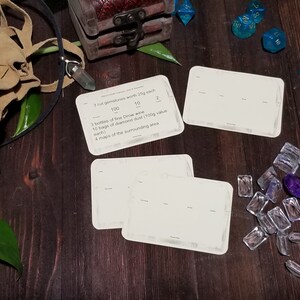 Treasure Cards | Printable Fillable PDF| Dungeons and Dragons 5e ...