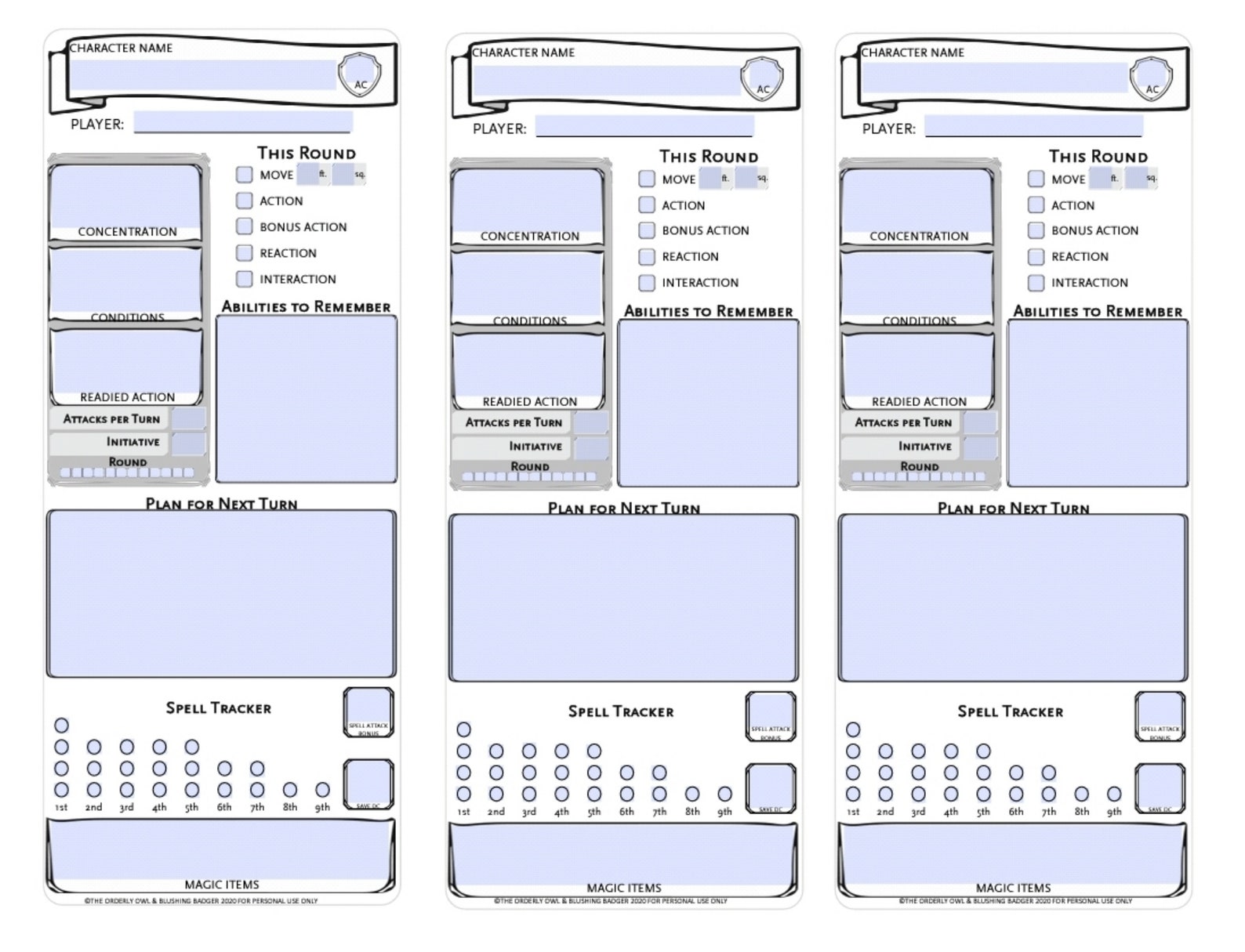 D&D Deluxe Dungeon Master Bundle Printable Fillable PDF - Etsy Australia