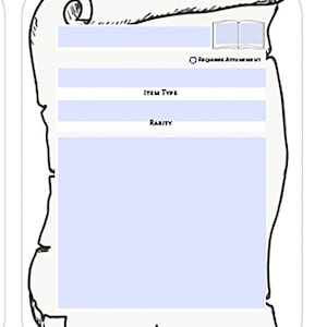 Magic Item Cards | Printable Fillable PDF| Dungeons and Dragons 5e ...