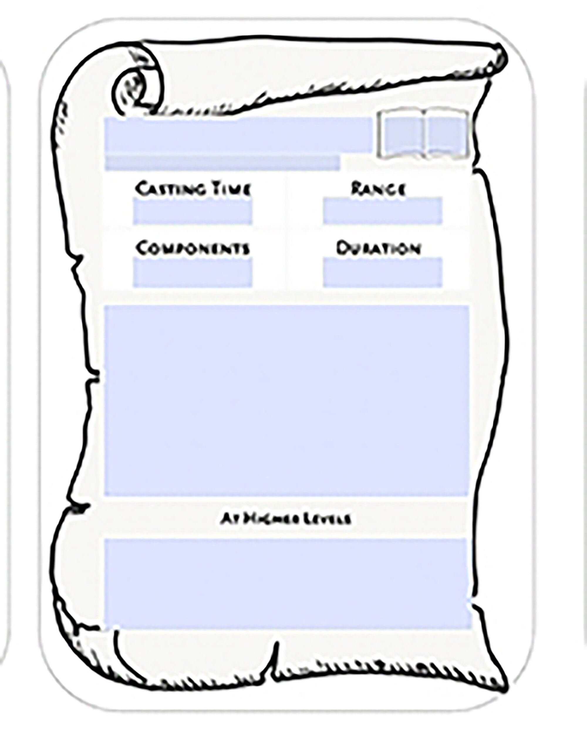 Spell Cards | Printable Fillable PDF| Dungeons and Dragons 5e ...