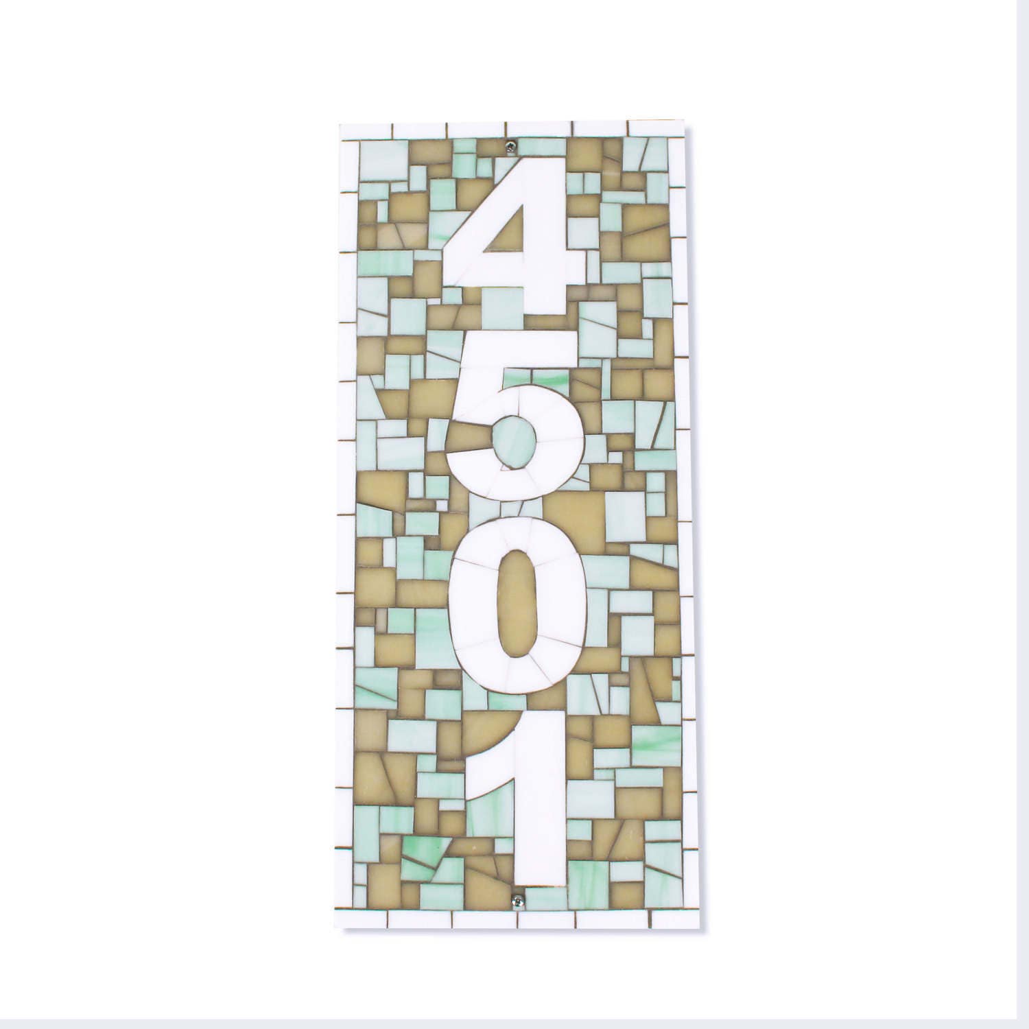 Craftsman Style House Numbers Mosaic