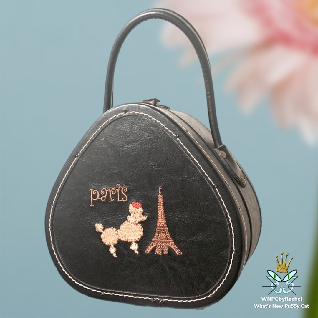1960s Paris Poodle Mini Train Case Handbag - Etsy
