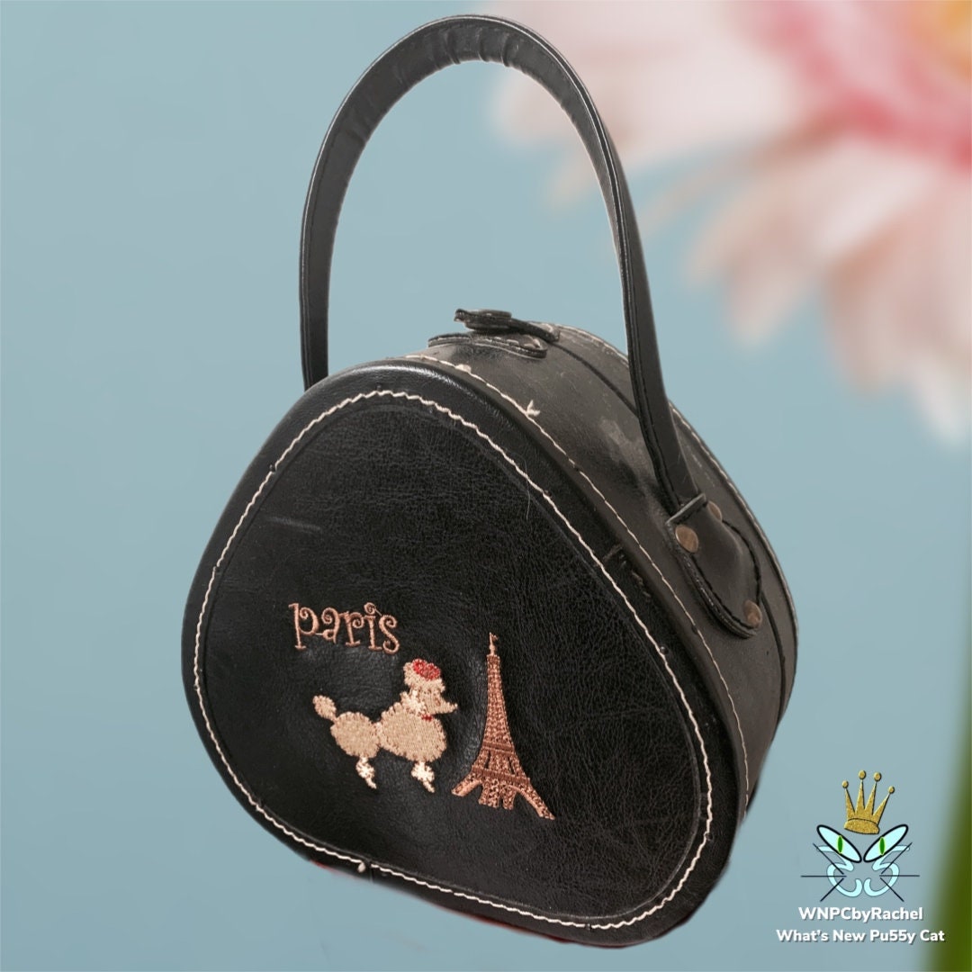 1960s Paris Poodle Mini Train Case Handbag - Etsy