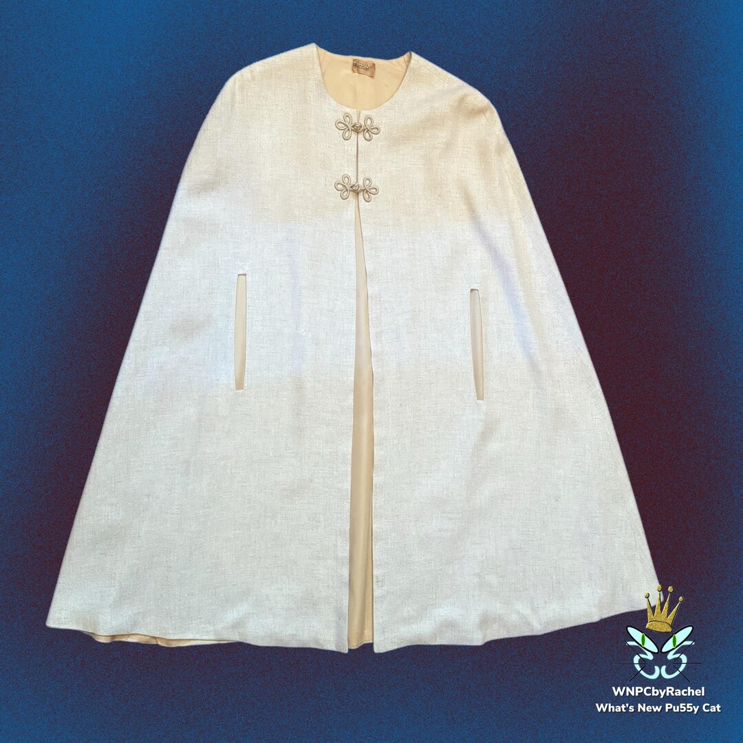 1970s Oatmeal Linen Walking Cape, Small - Etsy