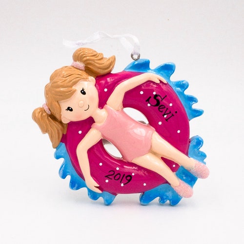 Personalized Swimmer Christmas Ornament Swimming Ornament Etsy