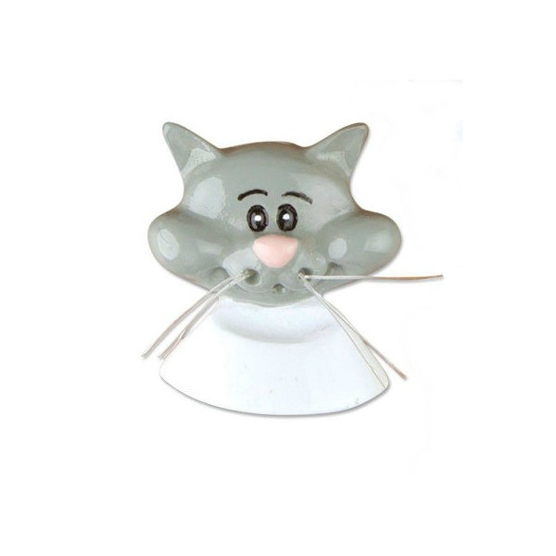 Grey Cat Add on Ornament / Add Cat to Your Ornament / Stick on - Etsy