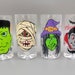 Set of 4 Large Halloween Shot Glasses - Frankenstein, Vampire, Witch ...