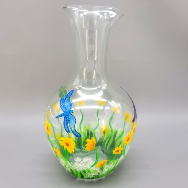 Hand Painted Pitcher - Etsy