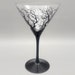 Spooky Halloween Tree Martini Glass Cocktail Glass Hand Painted Gothic ...