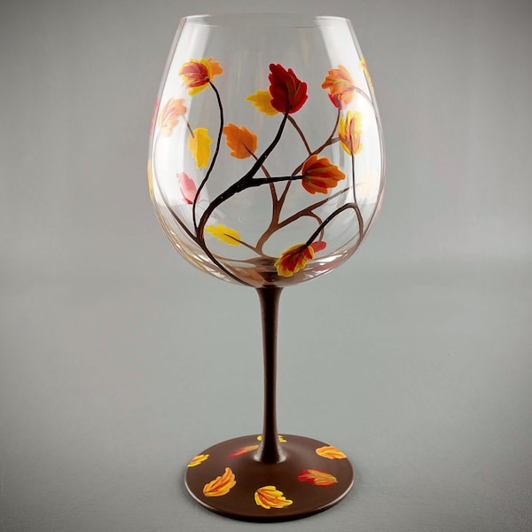 Painted Fall Leaf - Etsy