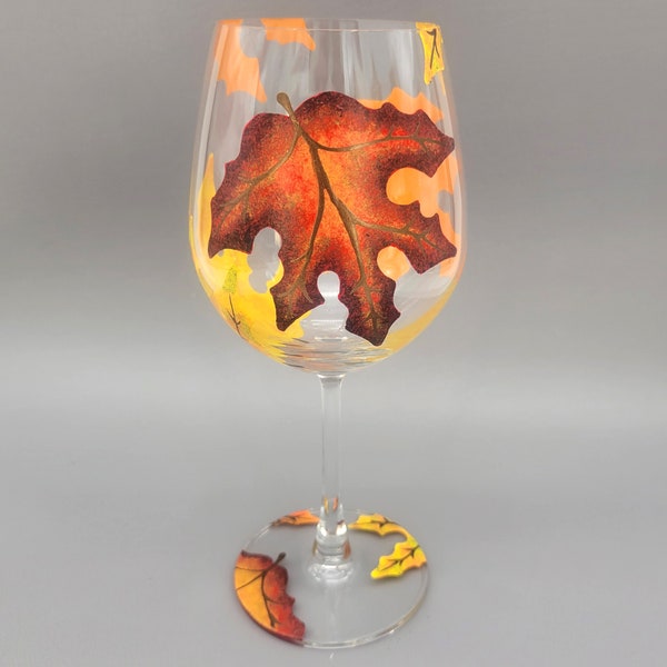 Painted Fall Leaf - Etsy