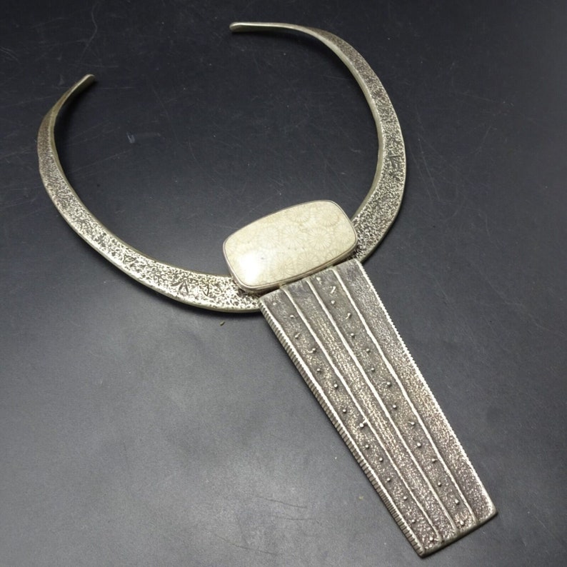 SWAIA 1st Place Ira CUSTER Navajo Tufa Cast Sterling Silver PETOSKEY ...