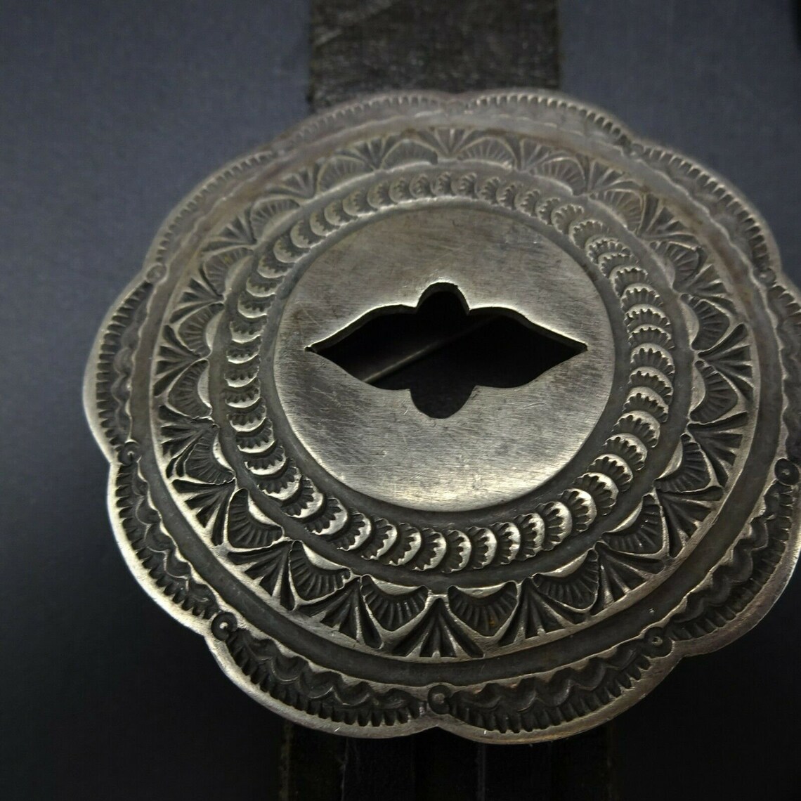 Vintage JOHN G BEGAY Navajo Heavy Hand-stamped Sterling Silver - Etsy