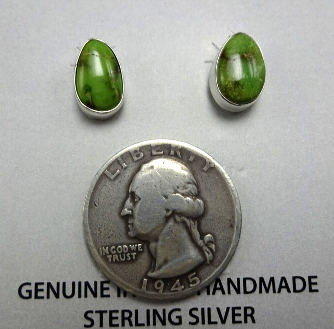 Wee ALBERT PLATERO Navajo Carico Lake TURQUOISE Sterling Silver ...