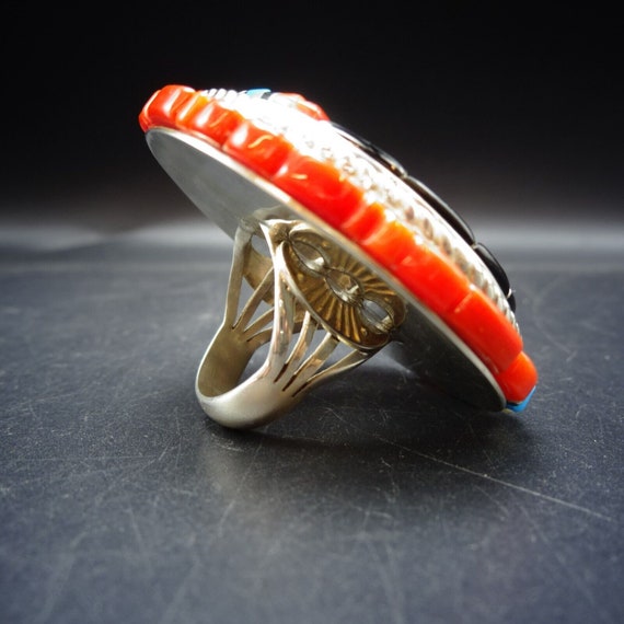 Wilbert Manning Navajo Mosaic Inlay CORAL MOP TURQUOI… - Gem