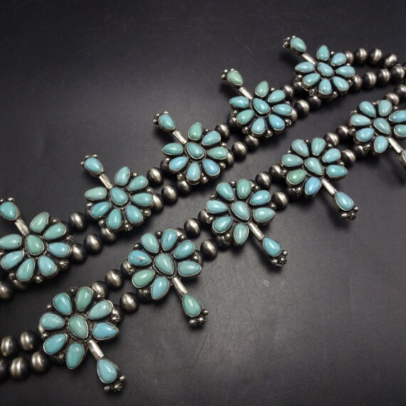 B. YELLOWHORSE Navajo TURQUOISE Cluster Sterling Silv… - Gem