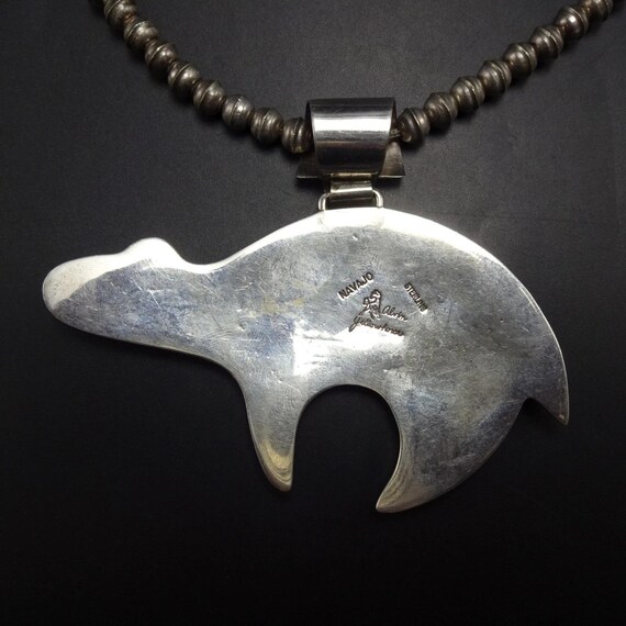 Navajo ALVIN YELLOWHORSE Multi-Stone Inlay Bear NECKL… - Gem