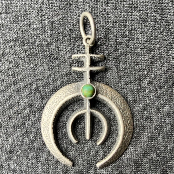 Dan DODSON Tufa Cast Sterling Silver DOUBLE NAJA Turq… - Gem