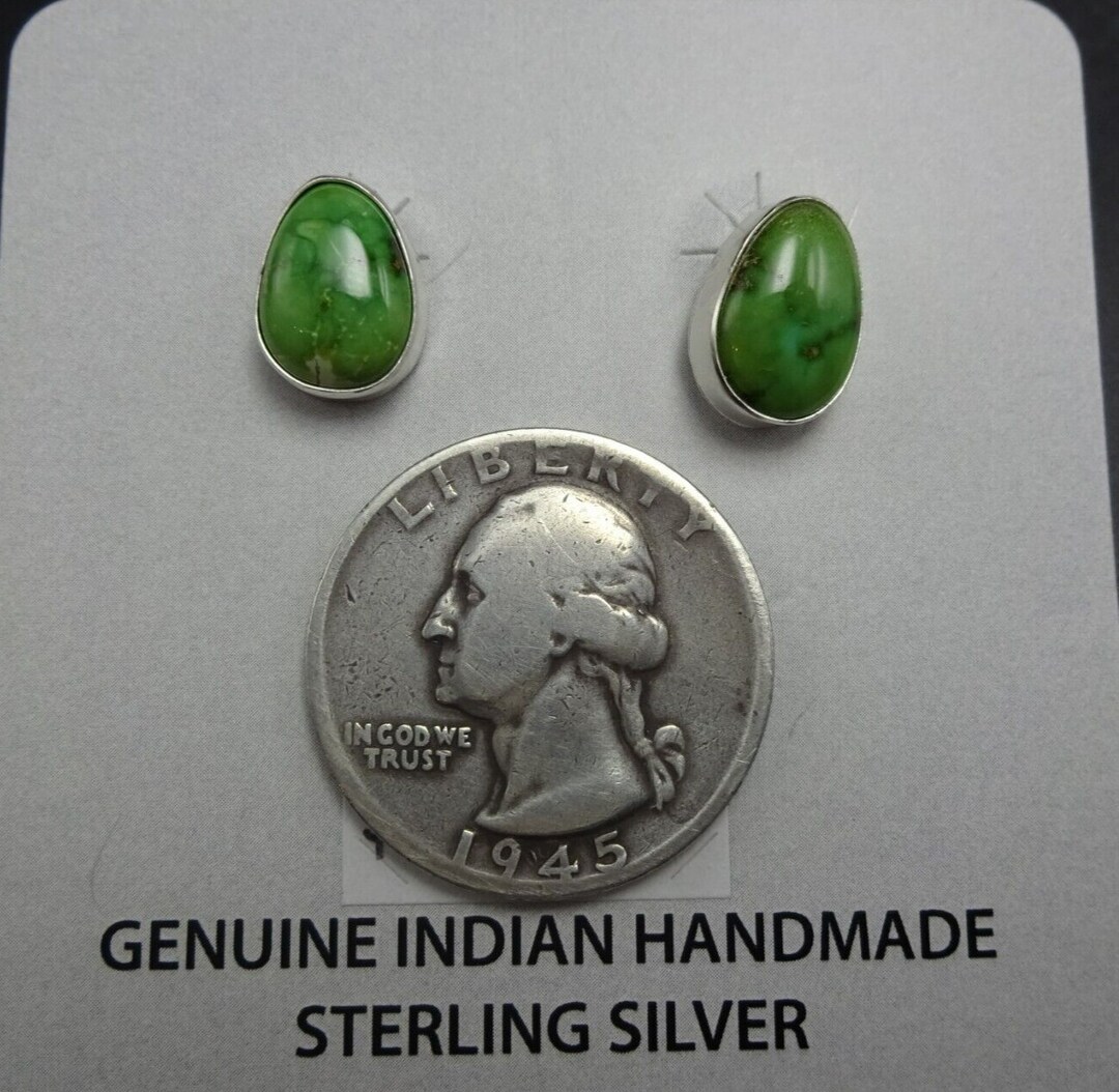 Wee ALBERT PLATERO Navajo Carico Lake TURQUOISE Sterling Silver ...