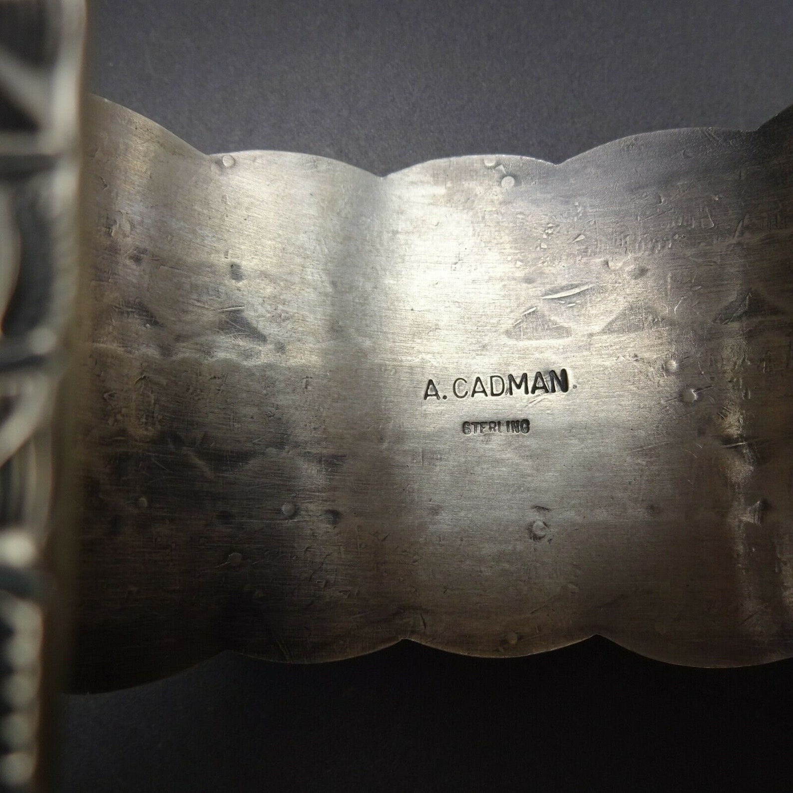 HUGE Andy Cadman NAVAJO Hand-stamped Sterling Silver TURQUOISE | Etsy