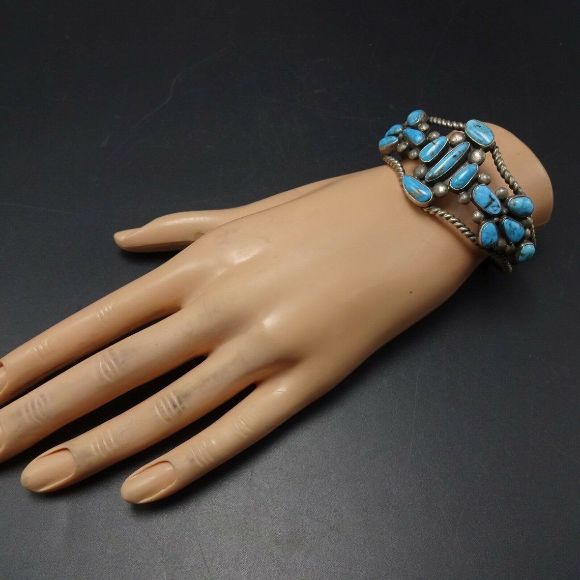 VERDY Jake Vintage Navajo Sterling Silver MORENCI TURQUOISE - Etsy