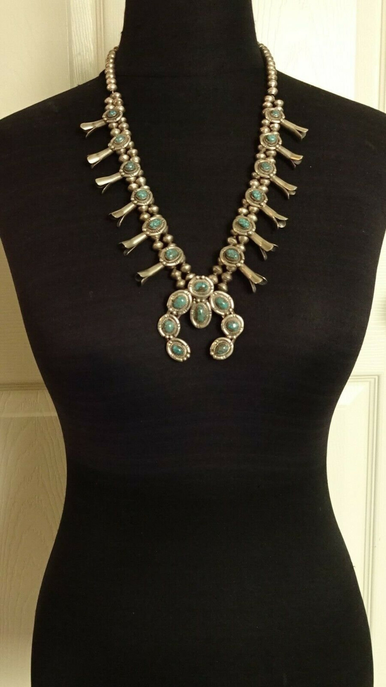 Vintage Sterling Silver 925 APACHE Blue Webbed TURQUOISE - Etsy