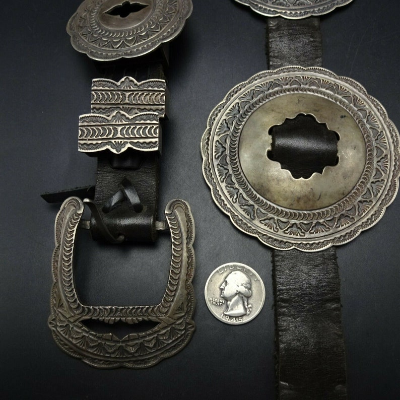 Vintage JOHN G BEGAY Navajo Heavy Hand-stamped Sterling Silver - Etsy