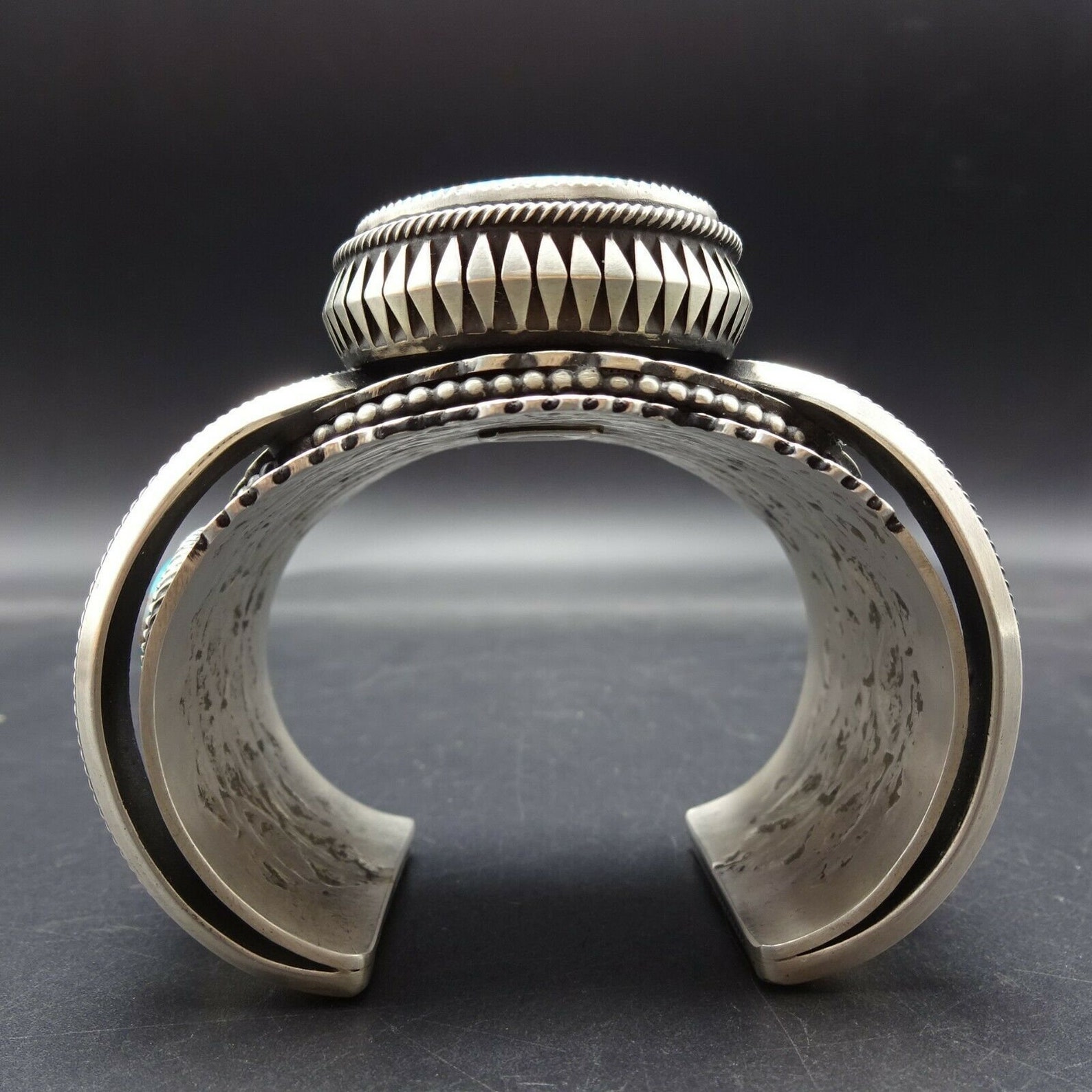 Leander Tahe NAVAJO Heavy Hand Stamped Sterling Silver - Etsy