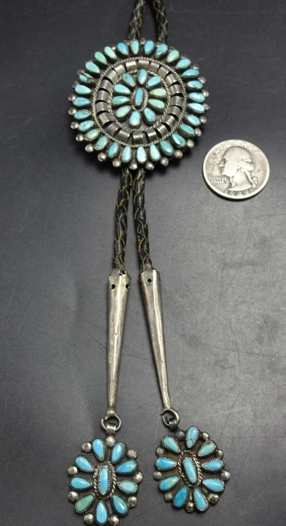 JOHNNY Mike BEGAY Vintage Navajo Sterling Silver TURQ… - Gem