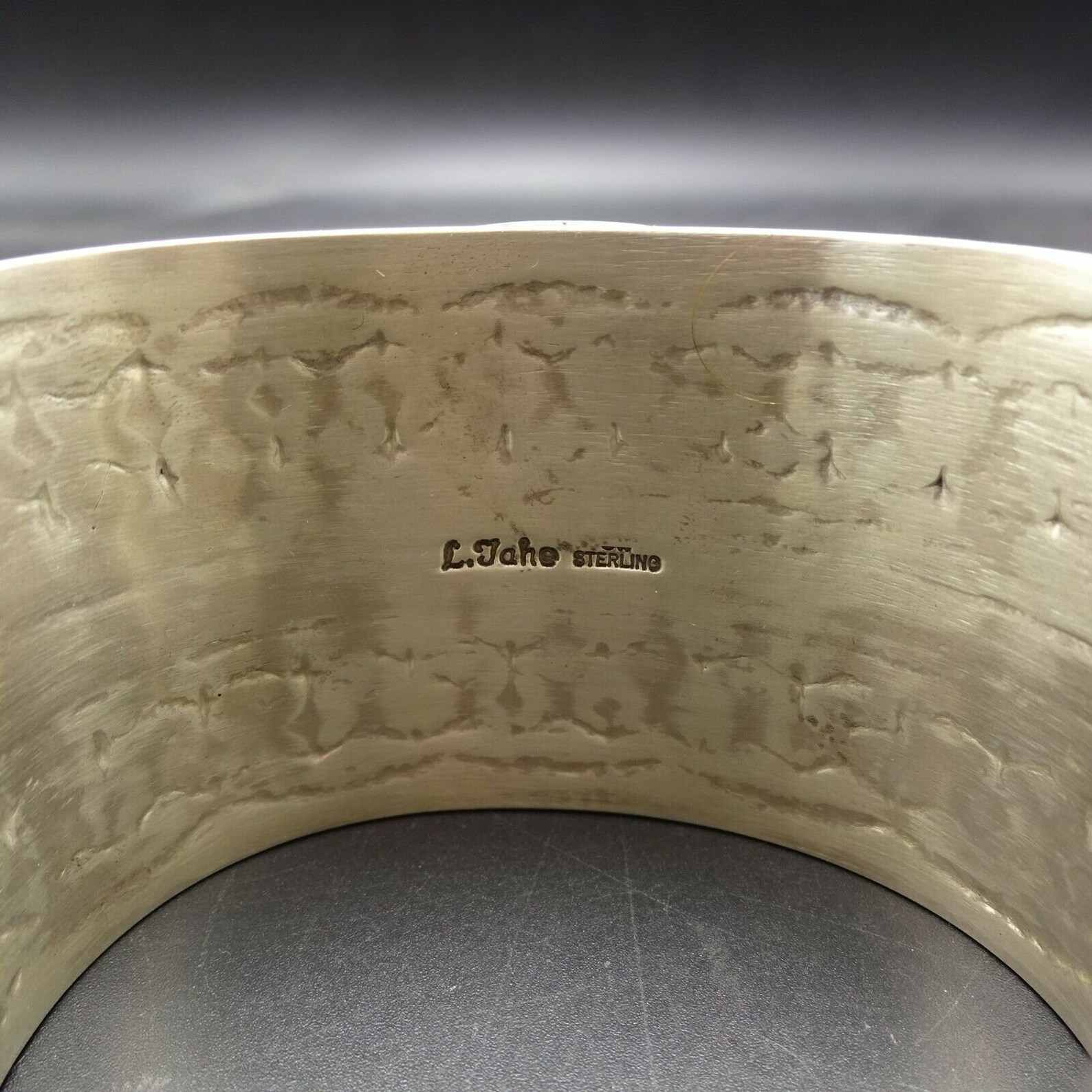 Leander Tahe NAVAJO Heavy Hand Stamped Sterling Silver - Etsy