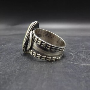 SUNSHINE REEVES Navajo Royston TURQUOISE Sterling Silver Ring Size 12 ...