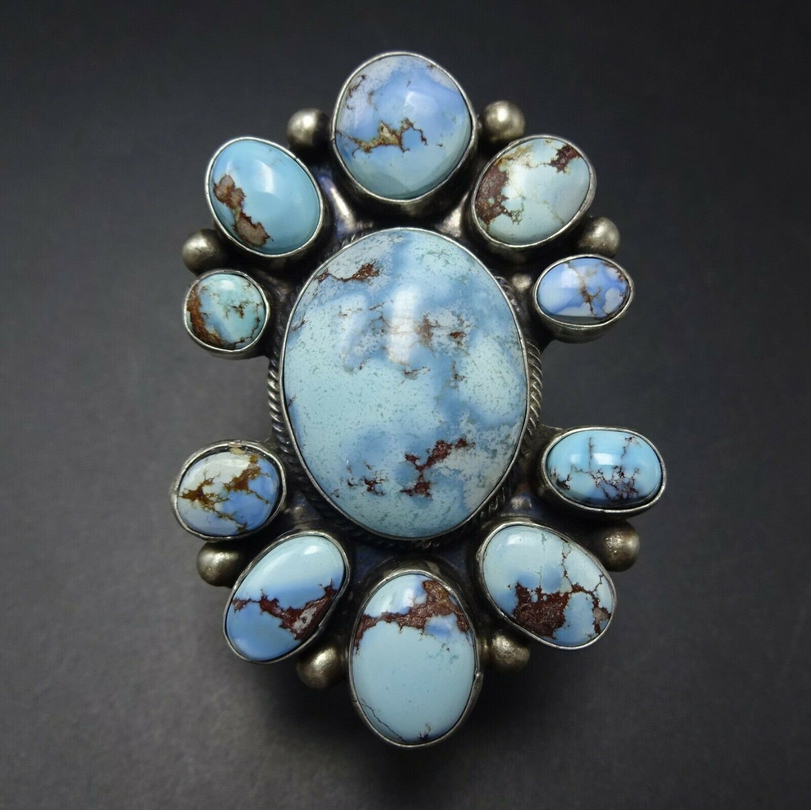 Huge Gorgeous Navajo Sterling Silver RARE GOLDEN Hills - Etsy